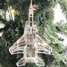 F/A-18 E/F Super Hornet Fighter Jet Airplane Christmas Ornament - Etsy