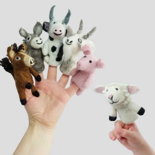 Animal Finger Puppet - Etsy