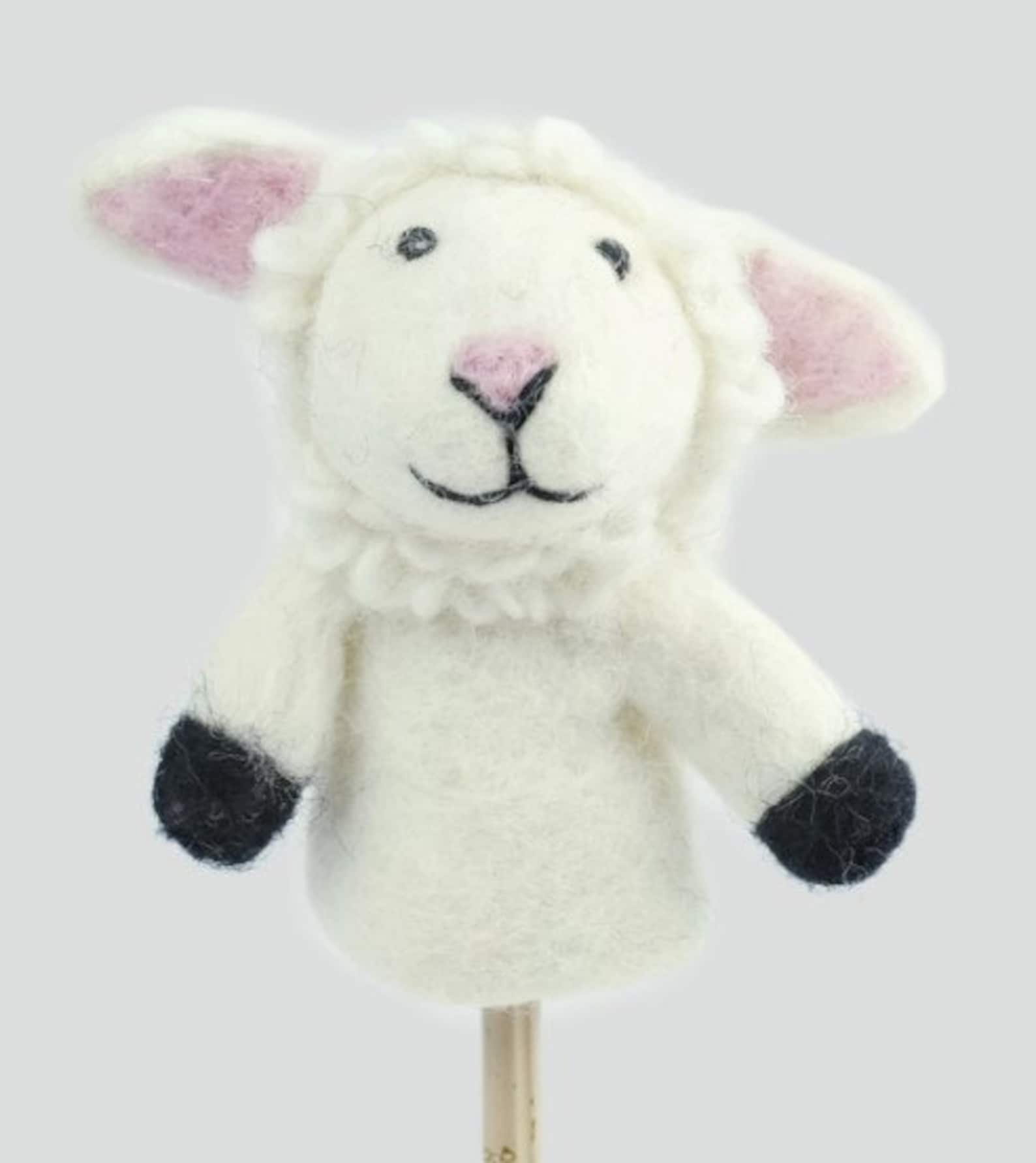 Handmade Felt Wool Farm Animal Finger Puppets (set of 9) - Etsy