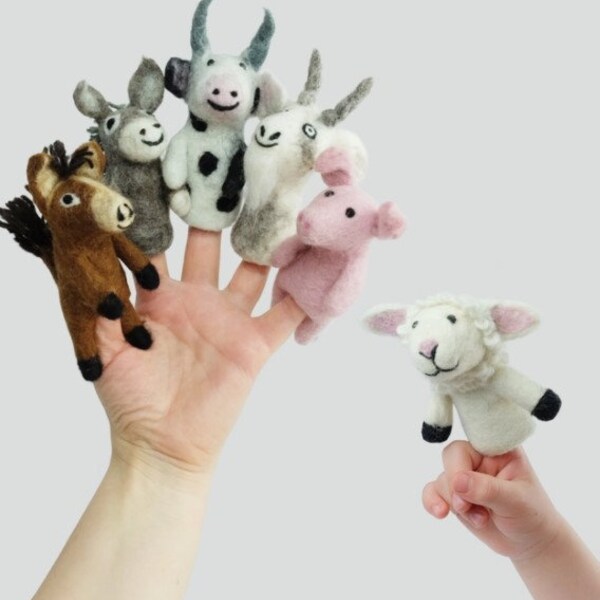 Animal Finger Puppet - Etsy