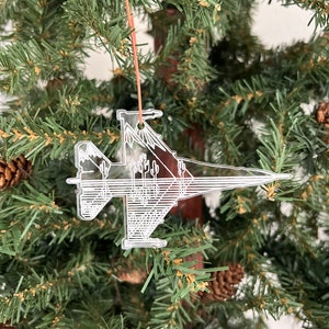 F-15, F-16, F-18, F-22 and F-35 Fighter Jet Mountain-scape Ornament ...