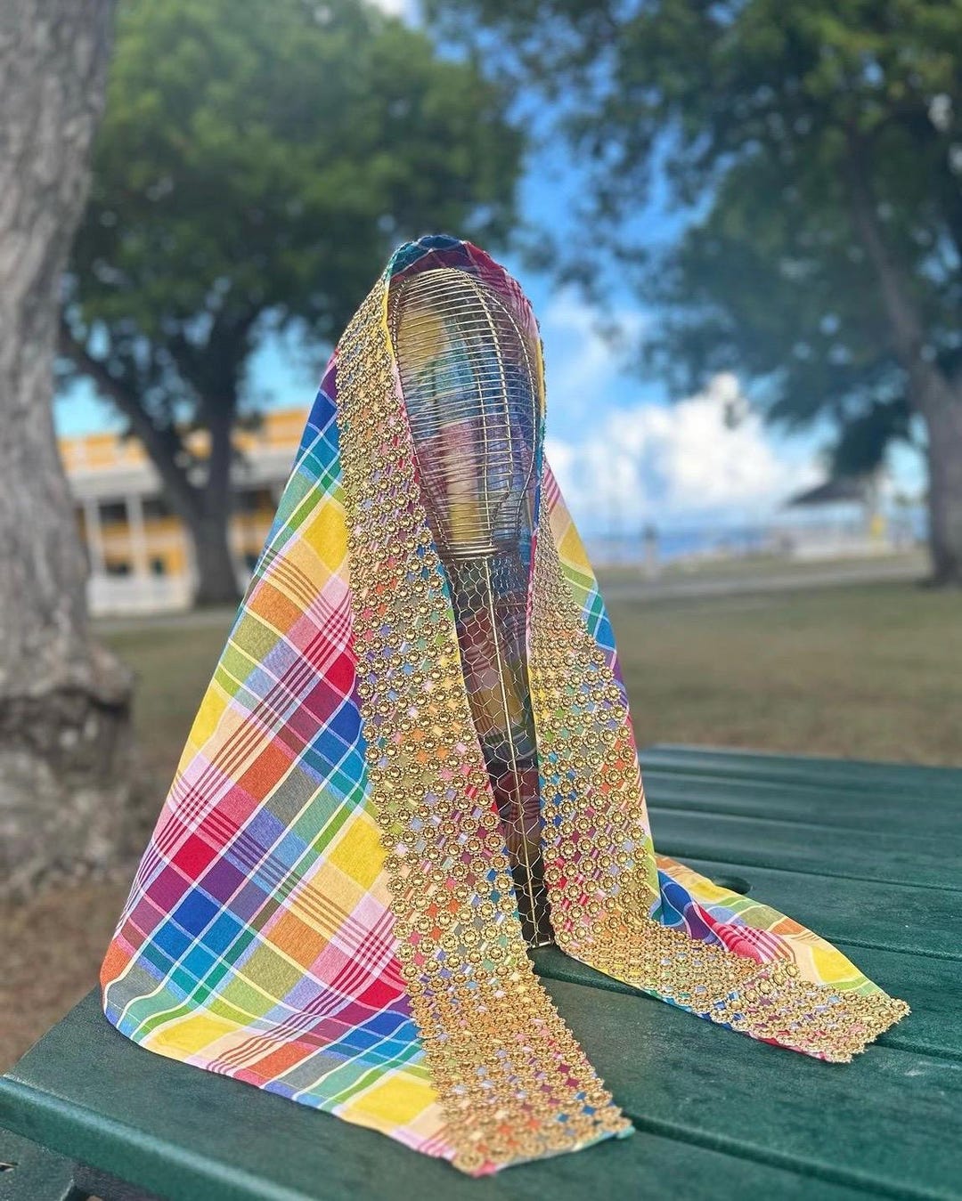 VI Madras Golden Kerchief - Etsy