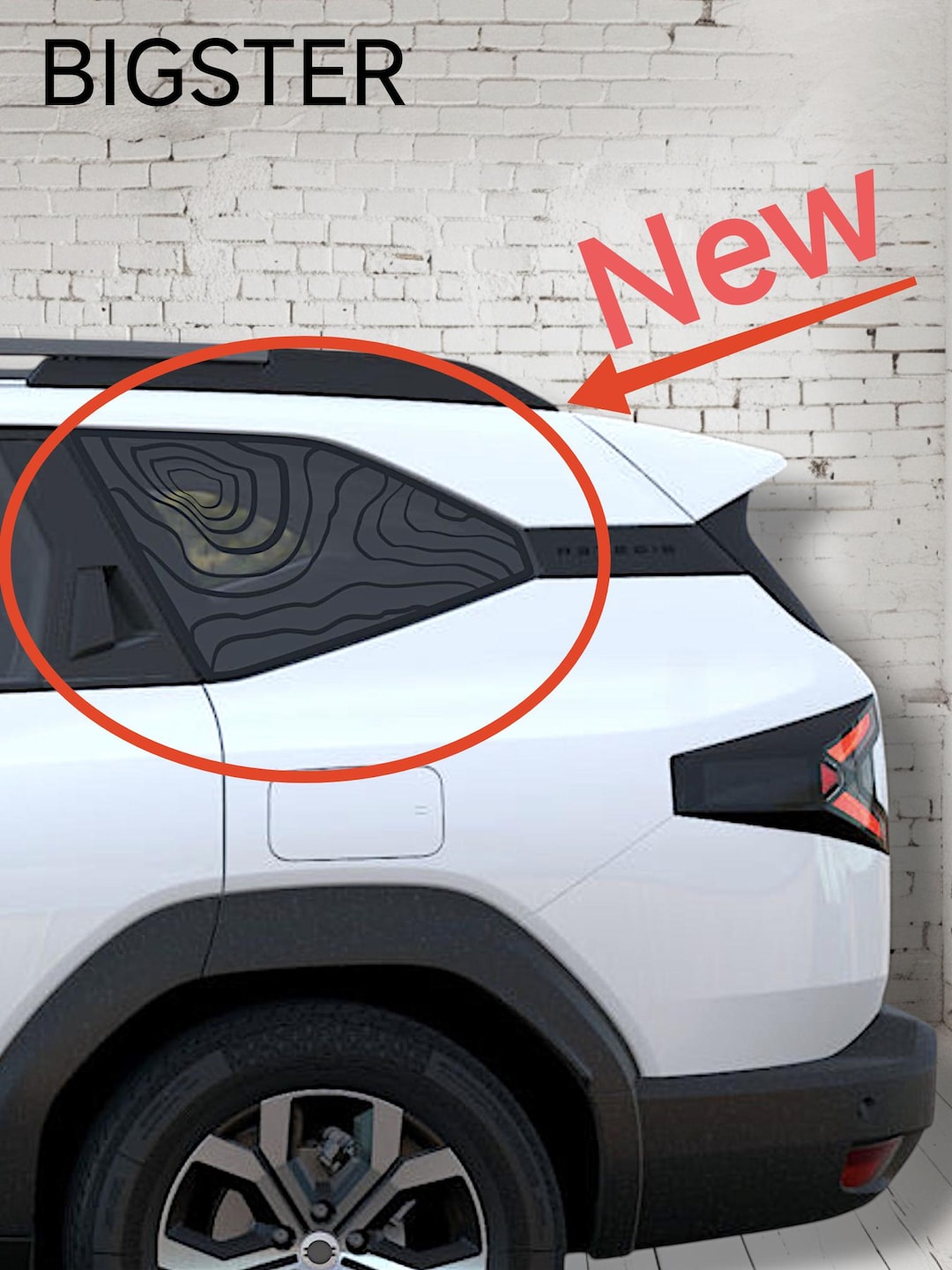 Dacia Bigster Side Window Film/sticker/decal Tuning Styling 2pcs L+R ...