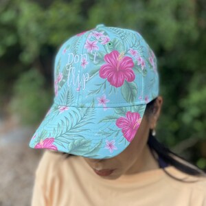 Personalized Tropical Hats Custom Beach Headwear Embroidered Vacation ...