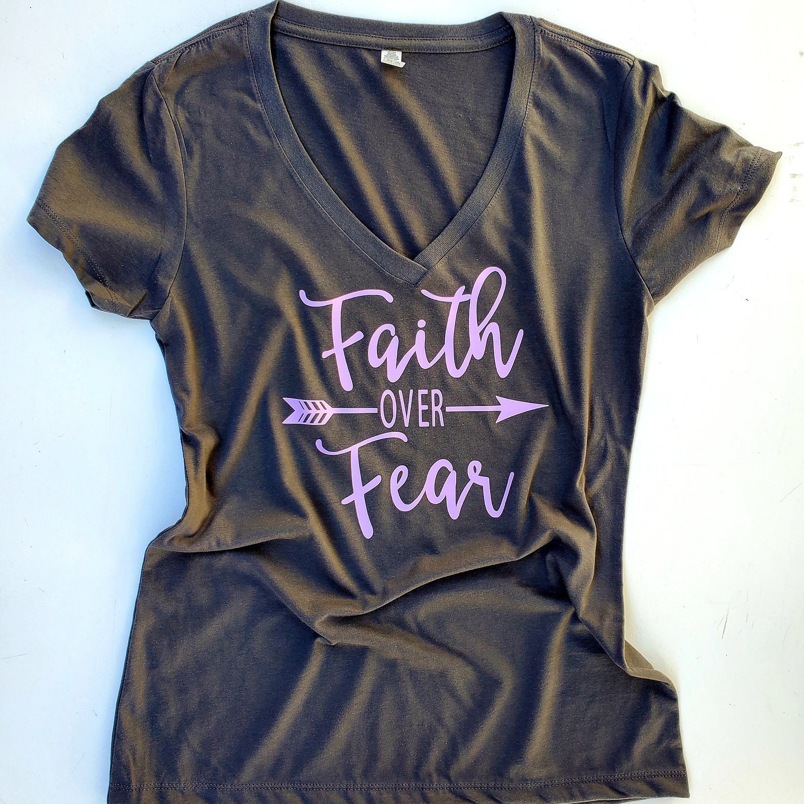 Faith Over Fear Shirt Faith Shirt Jesus Tee Christian Top | Etsy