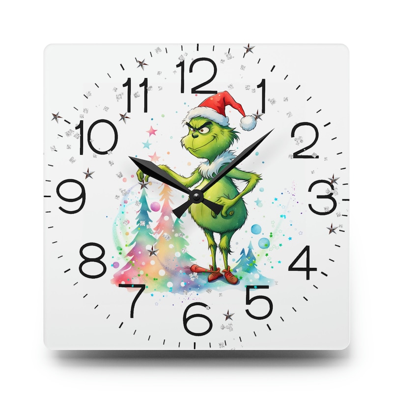 Grinch Clock - Etsy