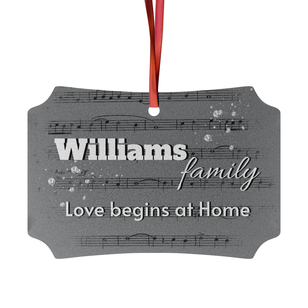 Personalized Family Door Sign Aluminum Ornaments Family - Etsy
