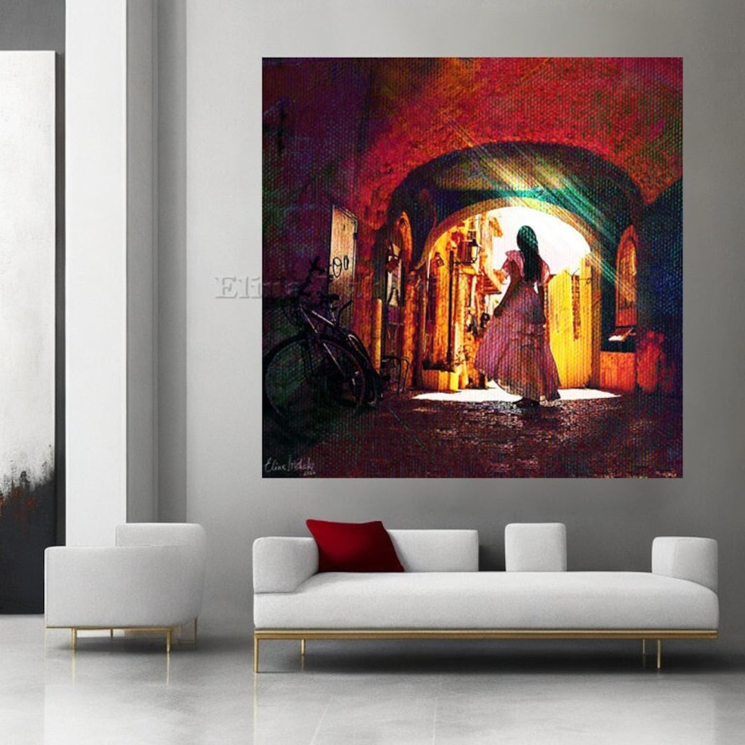 SEFED TZFAT Original Painting Canvas, Anniversary Gifts,personal Design ...