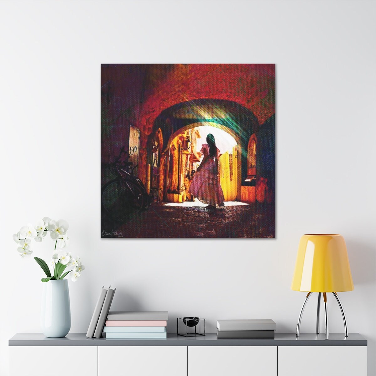 SEFED TZFAT Original Painting Canvas, Anniversary Gifts,personal Design ...