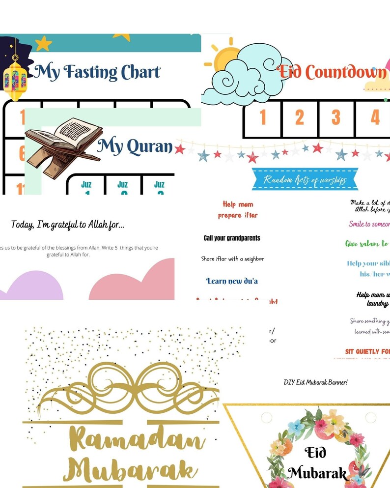 Kids Ramadan Planner & Activity Book, Ramadan Pack, Printable Ramadan ...