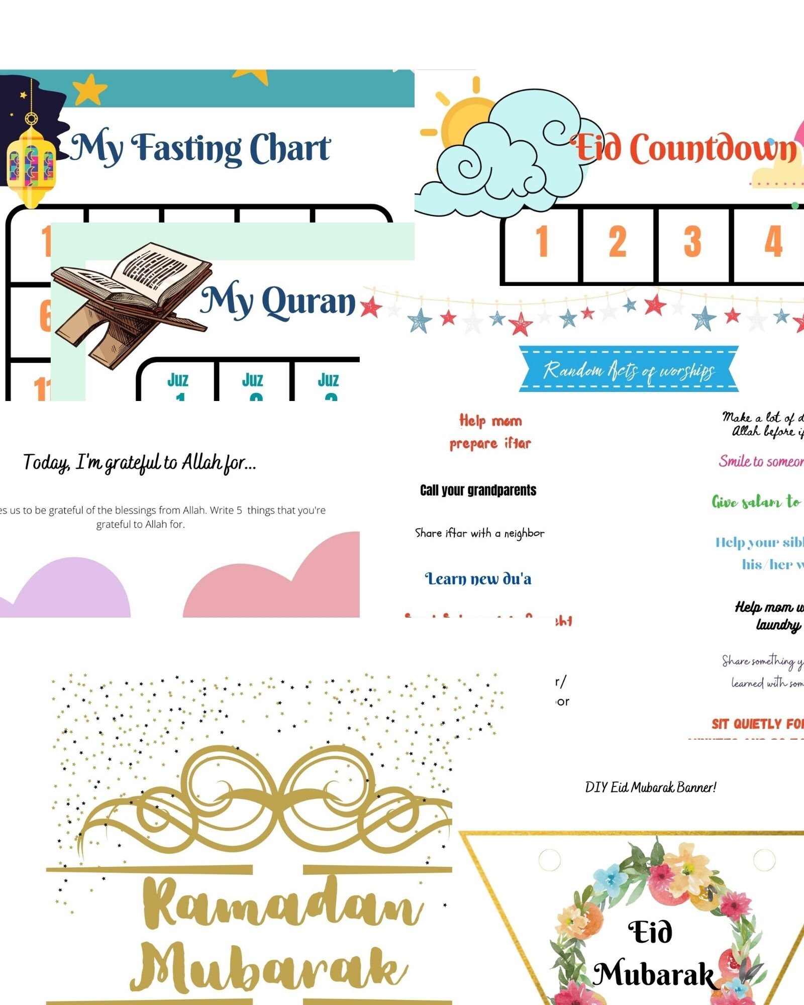 Kids Ramadan Planner & Activity Book, Ramadan Pack, Printable Ramadan ...