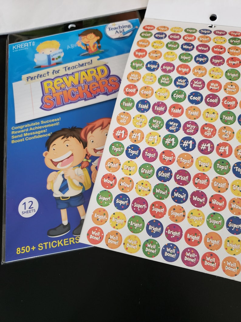 Student Reward Sticker Book Classroom Stickers Students - Etsy