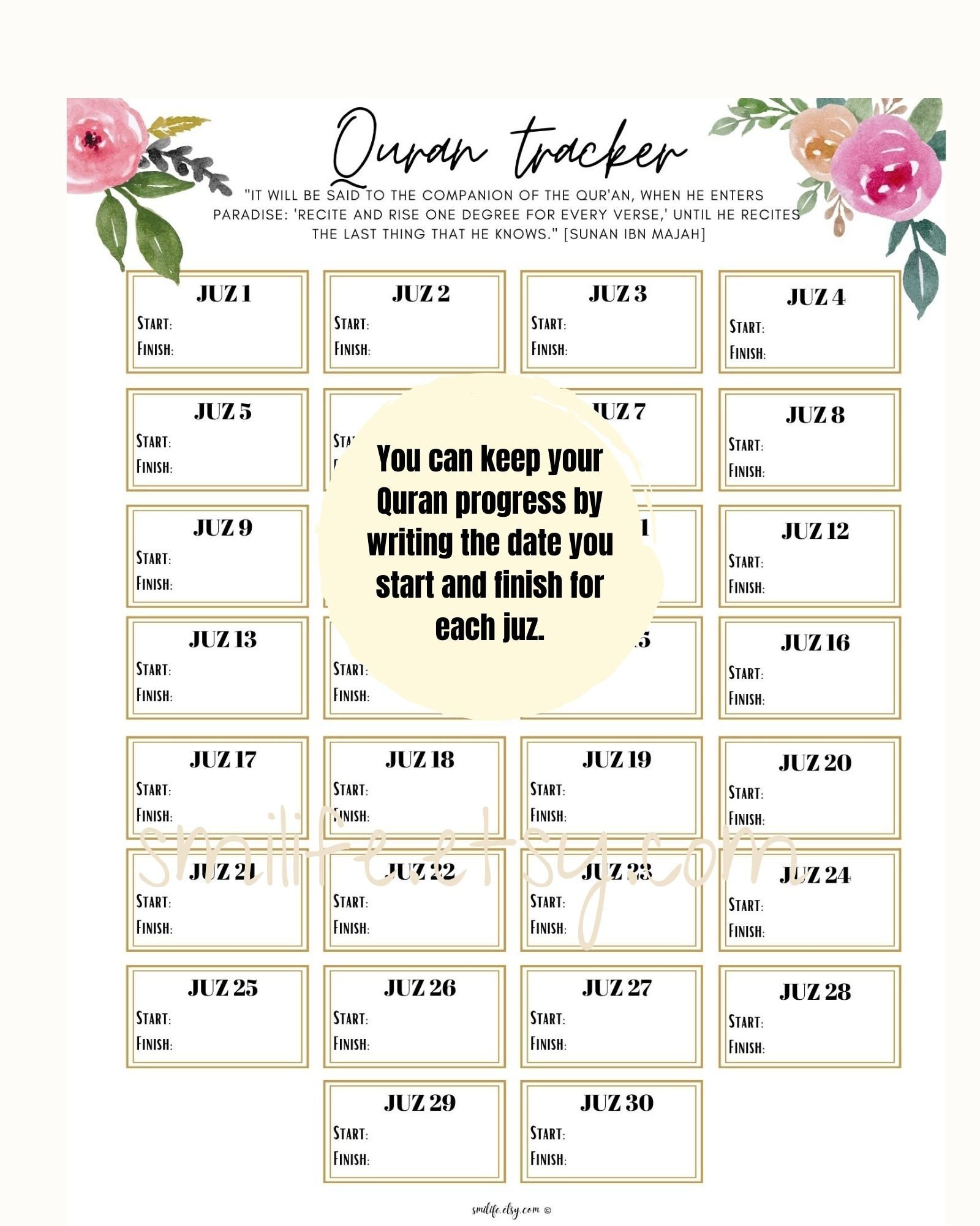 4-in-1 Quran Tracker | Recitation & Memorization Tracker | Quran ...