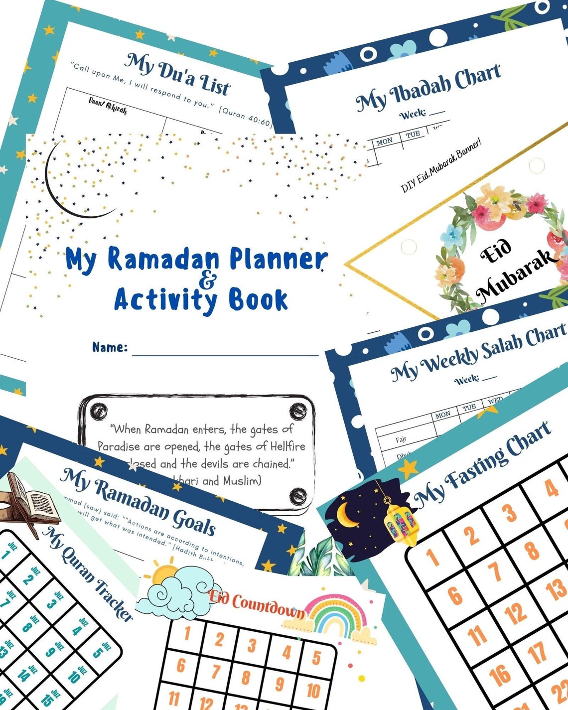 Kids Ramadan Planner & Activity Book, Ramadan Pack, Printable Ramadan ...