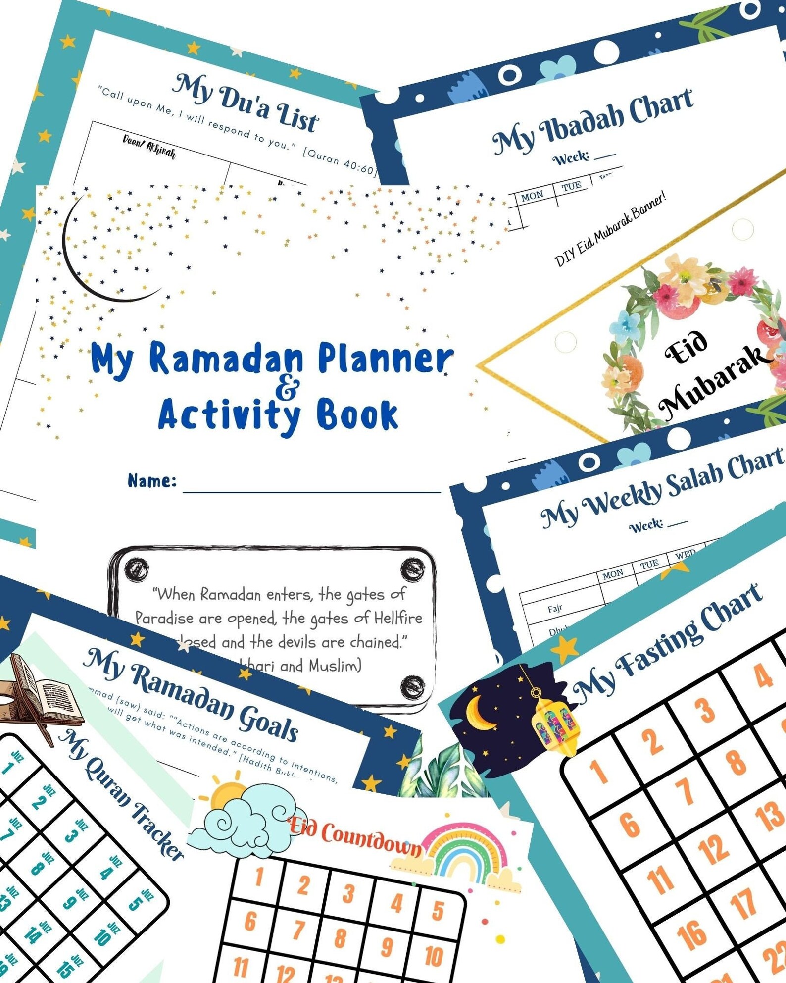 Kids Ramadan Planner & Activity Book, Ramadan Pack, Printable Ramadan ...