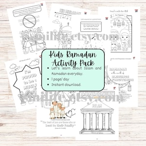 30 Days of Ramadan Coloring Activity Pack || Kids Ramadan Activity Pack ...