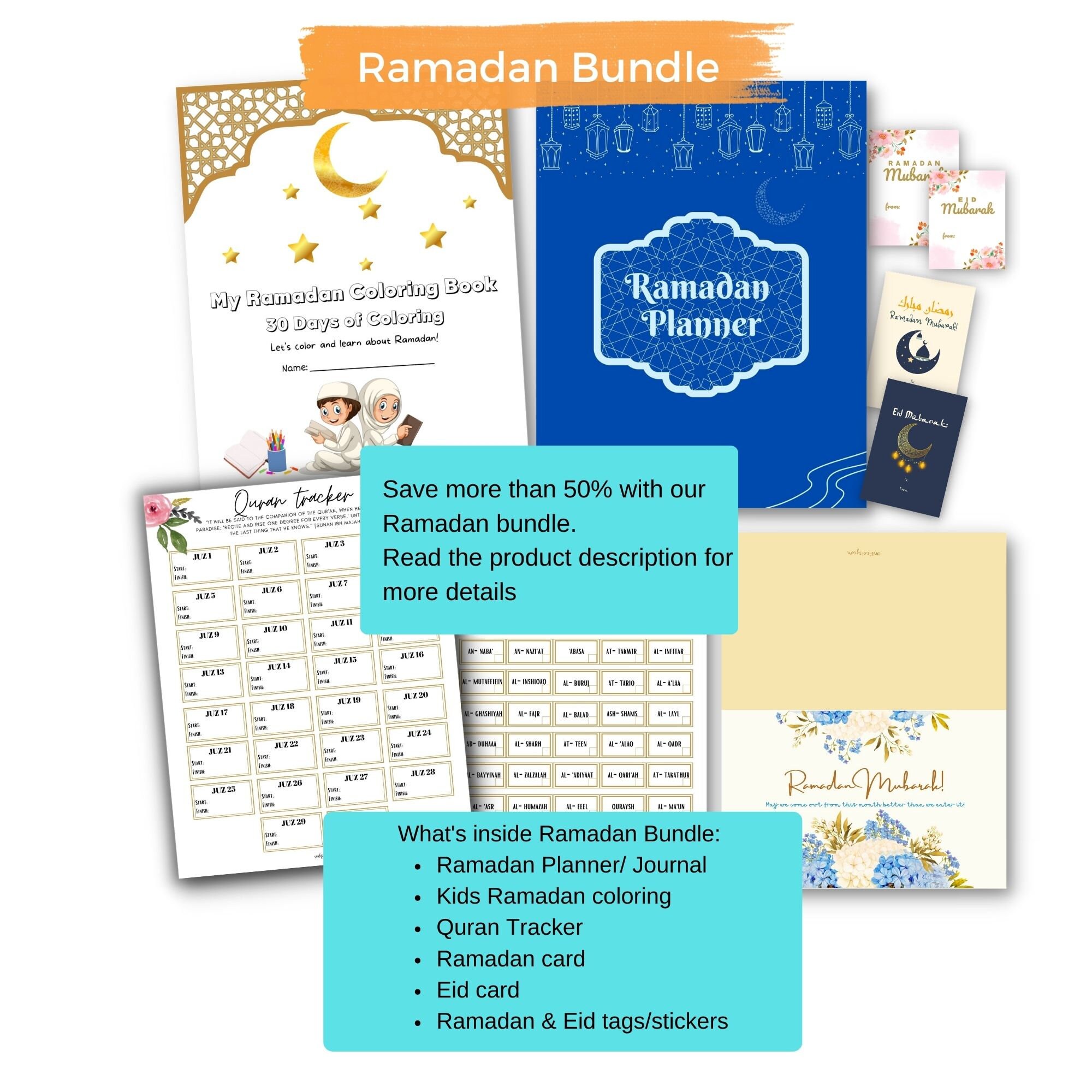 Kids Ramadan Planner & Activity Book, Ramadan Pack, Printable Ramadan ...