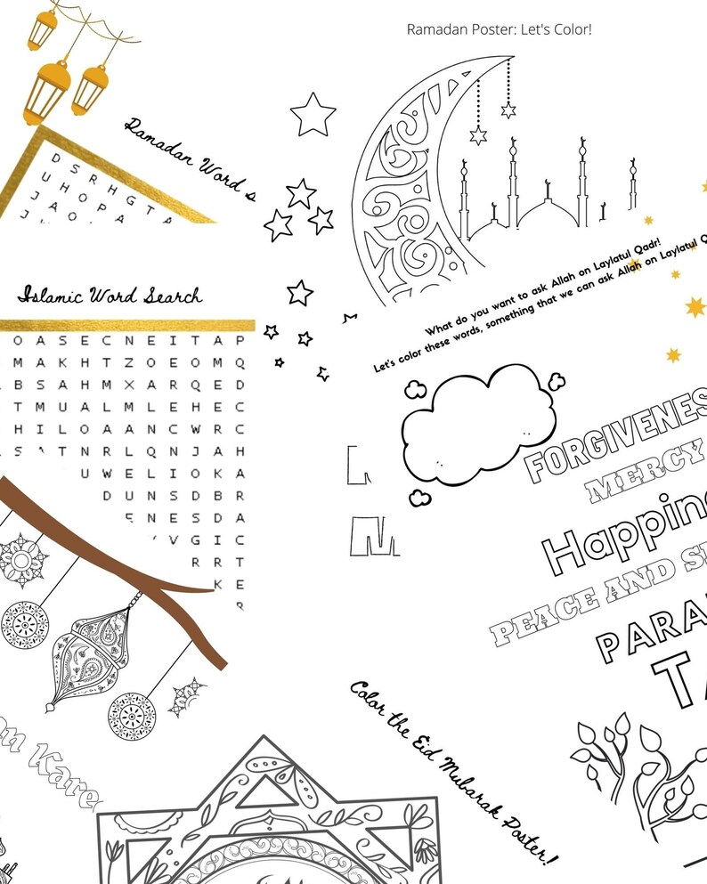 Kids Ramadan Planner & Activity Book, Ramadan Pack, Printable Ramadan ...