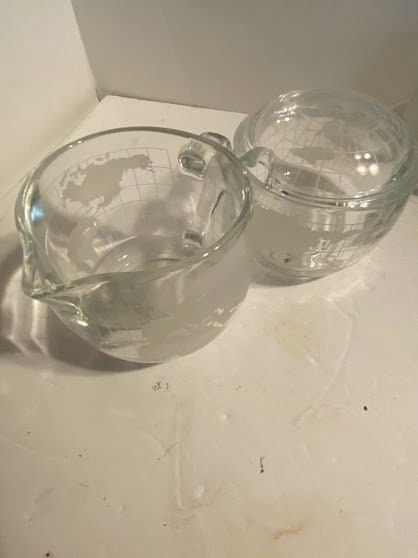 Nestle World Globe Cup Set of 4 With Sugar and Creamer | Etsy