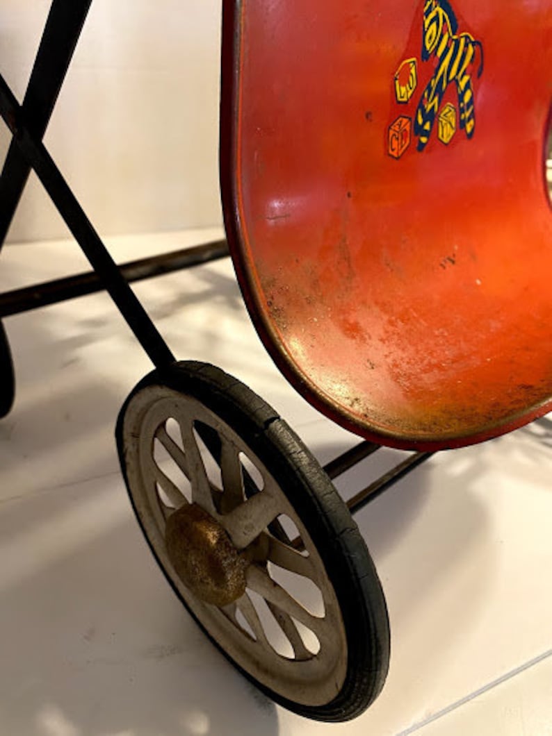 Antique/vintage Collapsible Metal Baby Doll Stroller With | Etsy