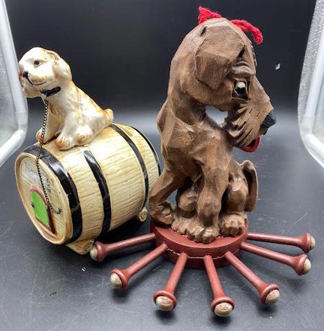 Dog Themed Decor ~ Bank and Wall Hanging ~ Jewelry Holder ~ Dog Leash ...