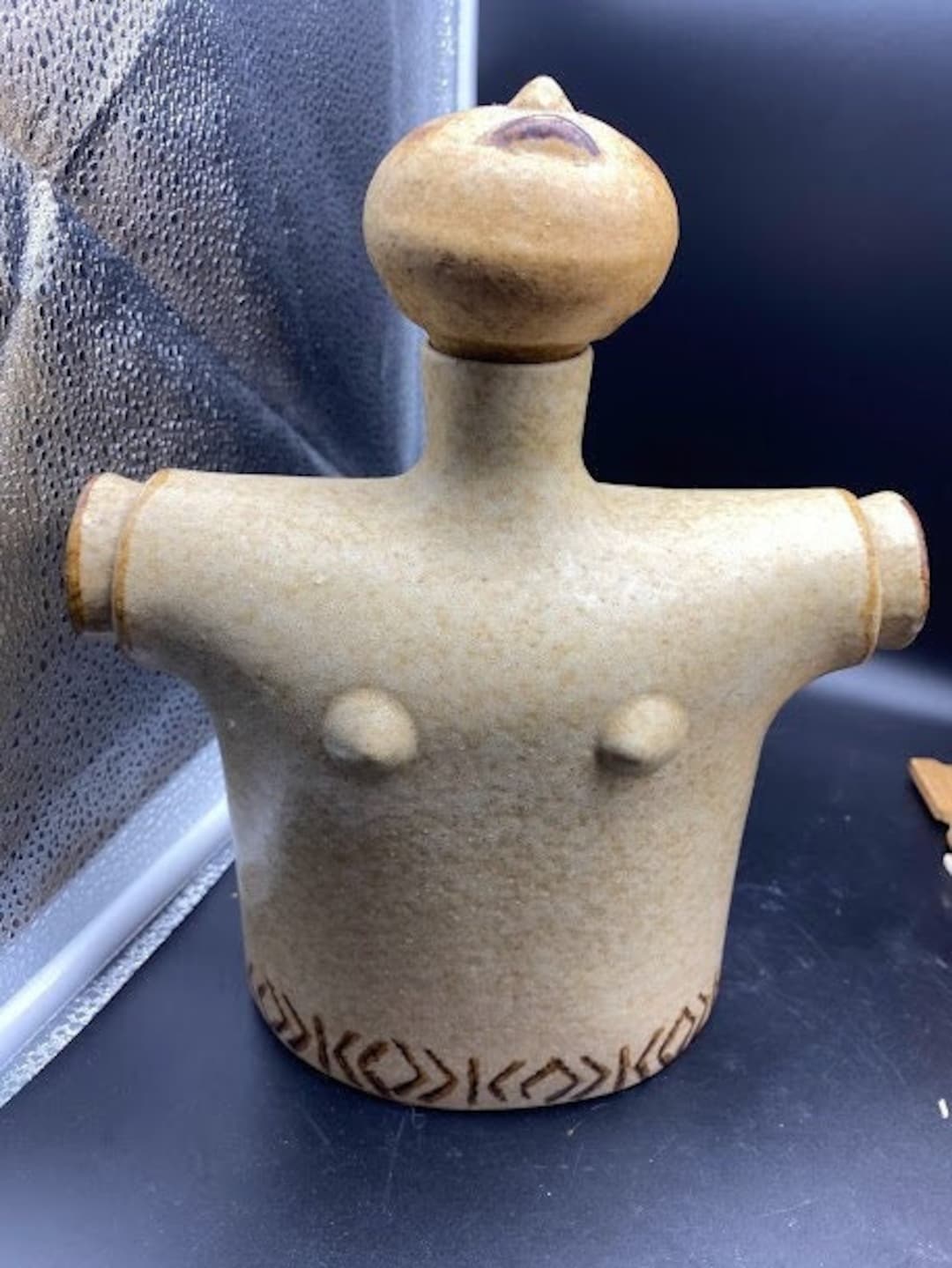 Pottery Craft USA Robert Maxwell Decanter Face Lid - Etsy