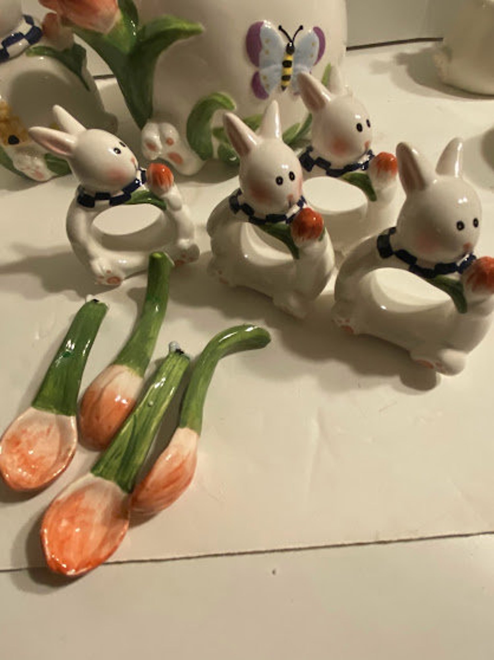 Mercuries Easter Rabbit Tea Set Rabbit Shaped Tea Set | Etsy