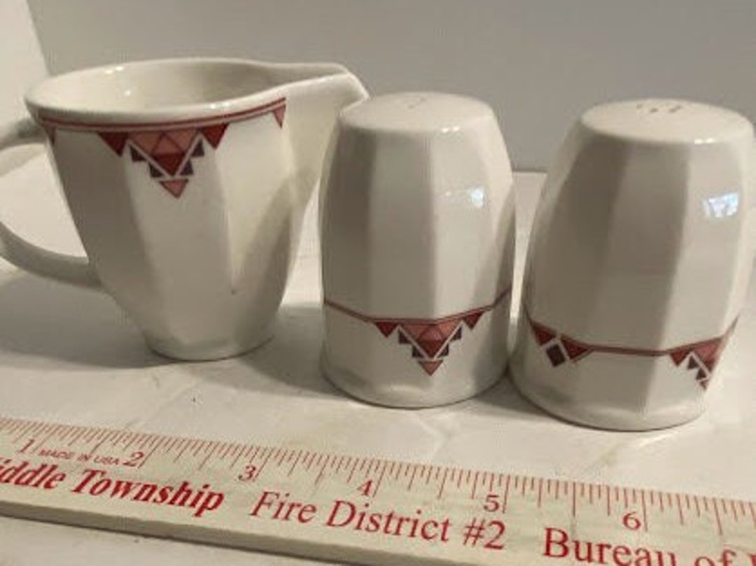 Villeroy and Boch Ceramer Salt and Pepper Shaker Set ~ Art Deco Design ...