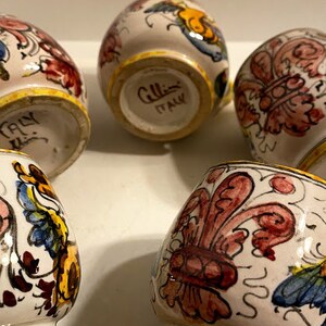 Cellini Italian Hand Painted Redware Pottery Espresso Set W/ Pot ...