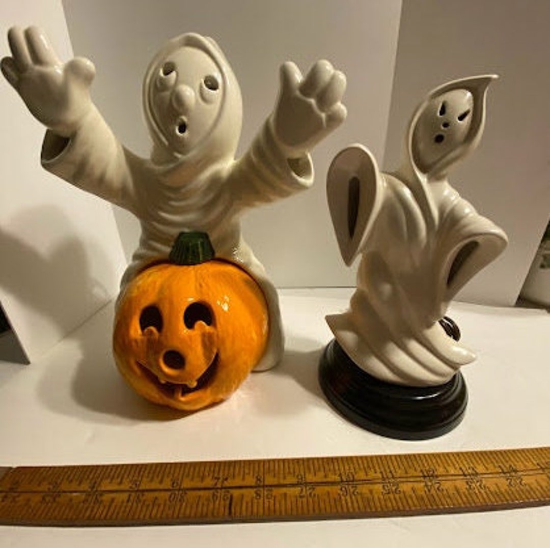 Vintage Ceramic Ghost Light up Decor ~ Halloween Decor ~ Ghost Light ...