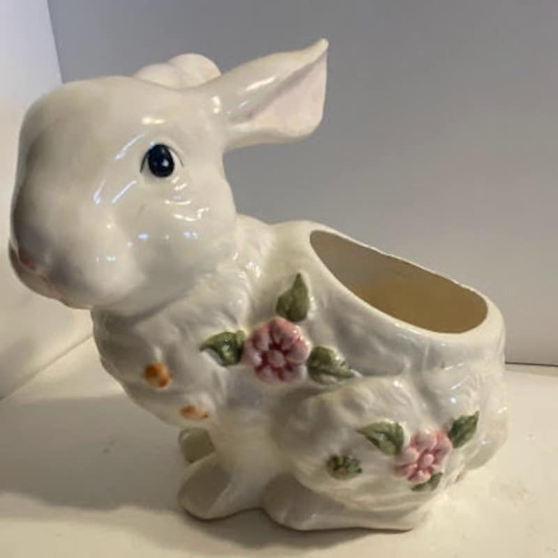 Rabbit Planter - Etsy