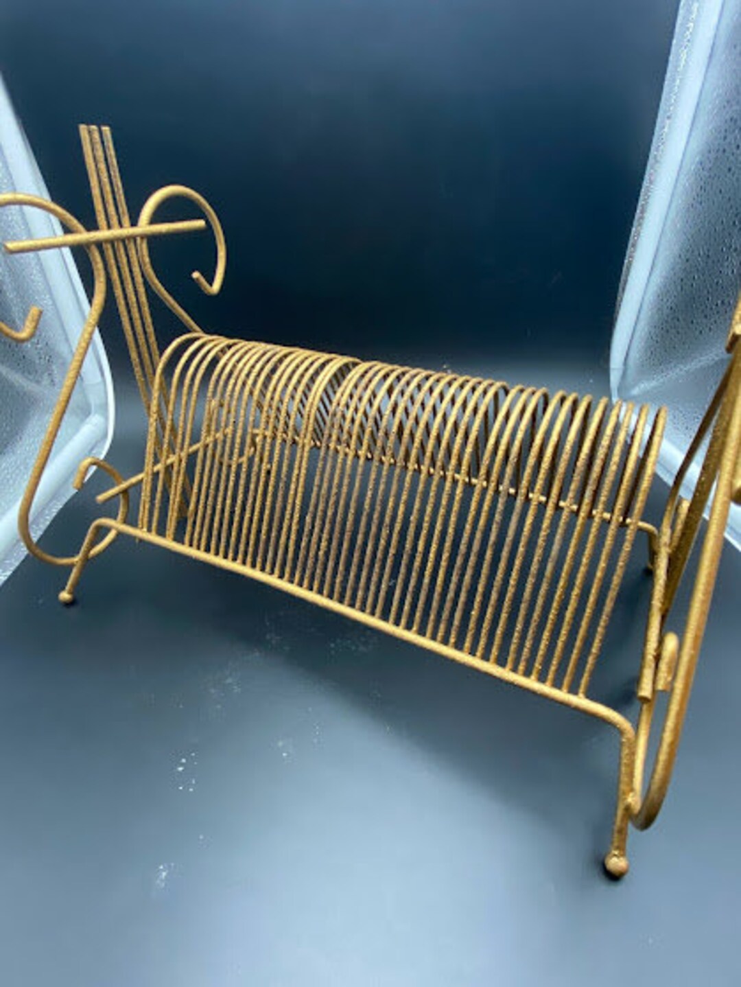 Musical Note Slotted Gold Metal Holder - Record Holder - Mail Holder - Etsy