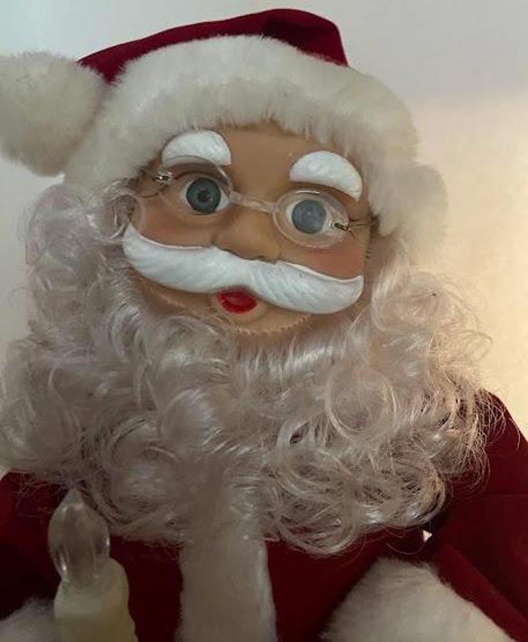 Animated Musical Christmas Santa Figurine Battery Operated in Original ...