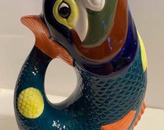 Wade Fish Gluggle Glug-glug Pitcher Multicolored - Etsy