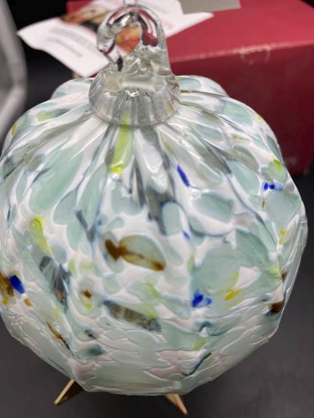 Hand Blown Wheaton Glass Orb Glass Ball (does Not Include Hanger) - Etsy
