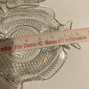 Glass Fish Plates With Matching Glass Cups ~ Appetizer Plates ~ Seafood ...