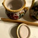 Cellini Italian Hand Painted Redware Pottery Espresso Set W/ Pot ...