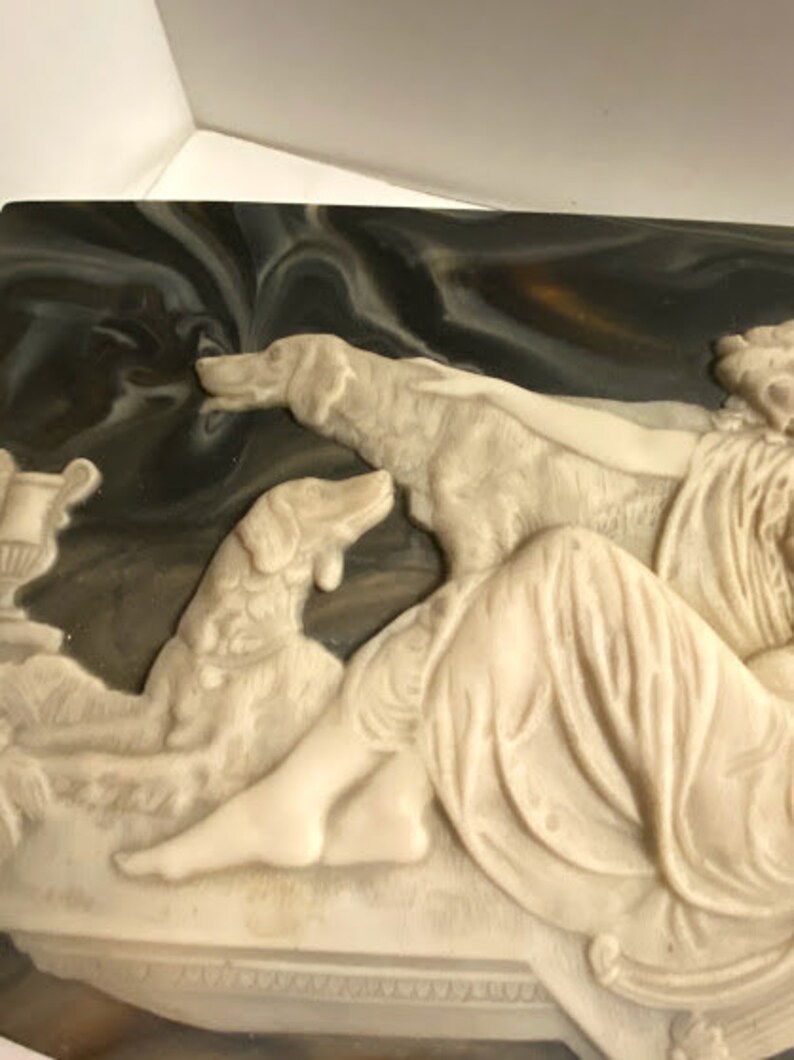 Vintage Genuine Incolay Stone Jewelry Box Large 12x9 | Etsy