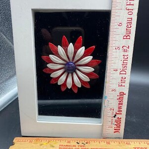 Vintage Enamel Pins - Shadow Box Wall Hanging or Tabletop Picture Jewelry Art Gallery Wall Art ...