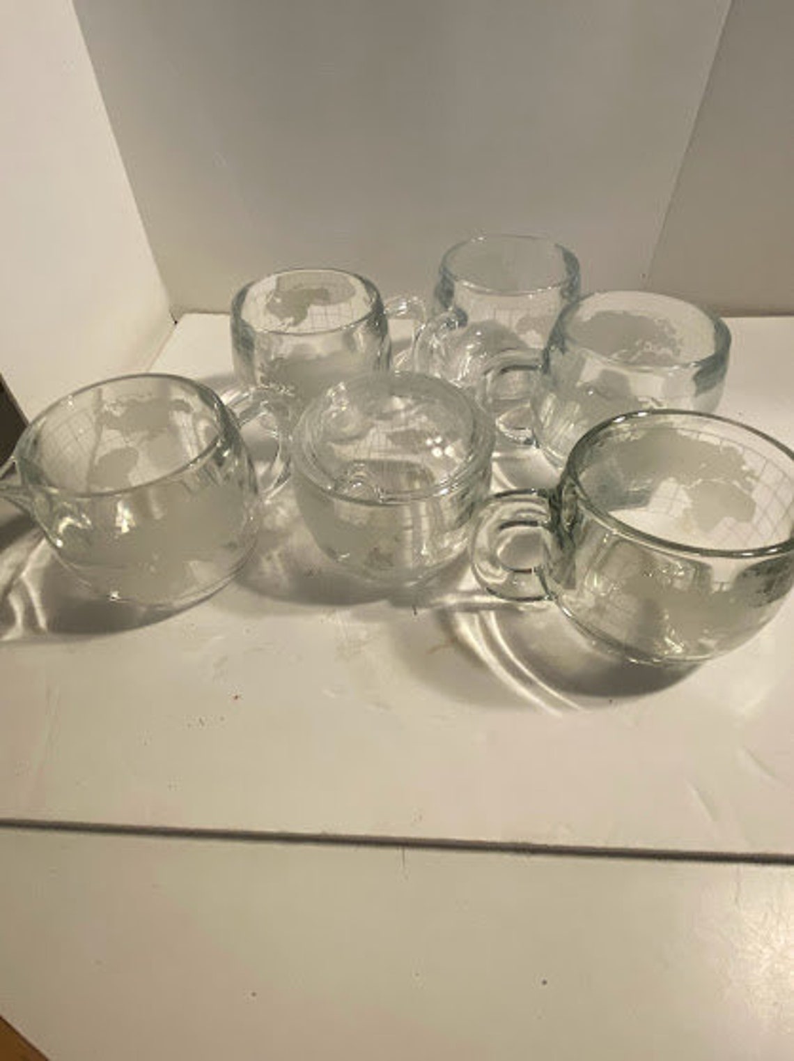 Nestle World Globe Cup Set of 4 With Sugar and Creamer | Etsy