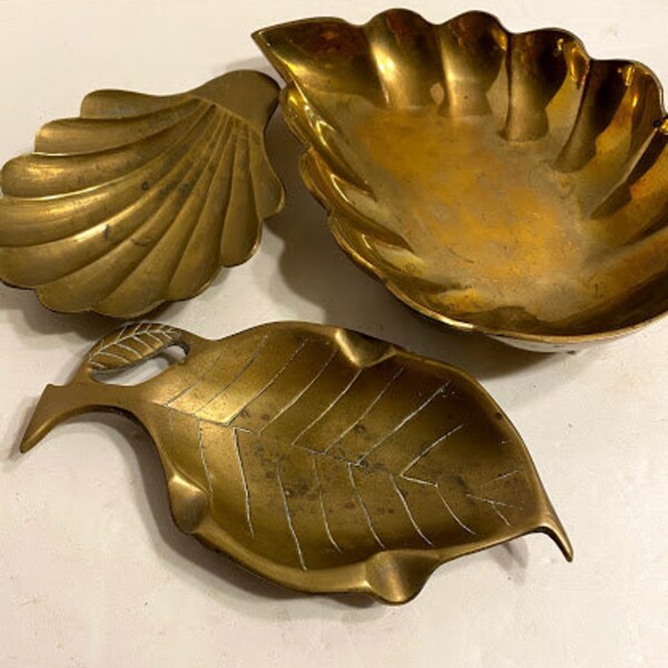 Brass Shell Dish - Etsy