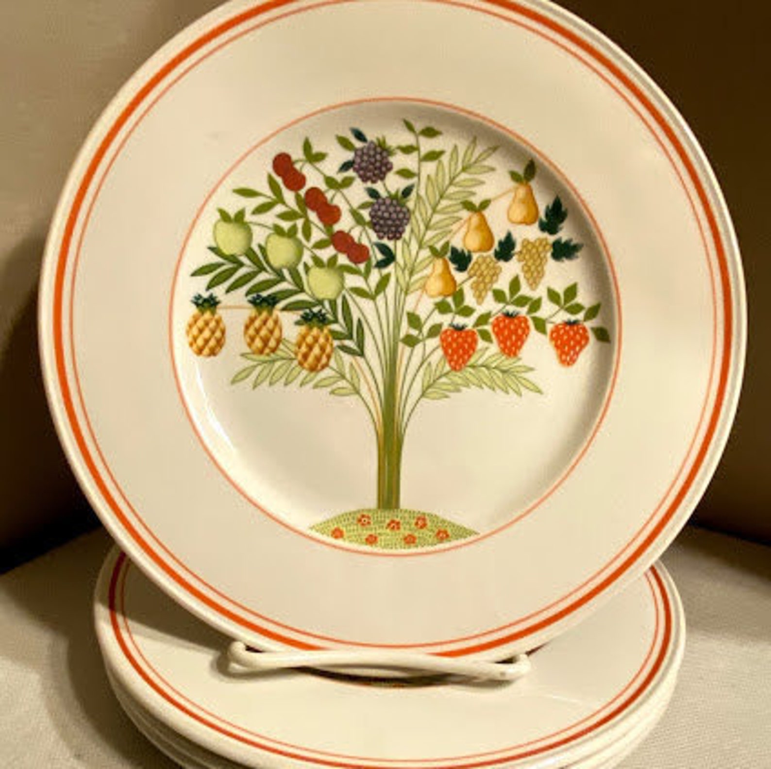 Villeroy & Boch Bon Appetit Plate 8.5 Inch Vintage Set of 4 | Etsy