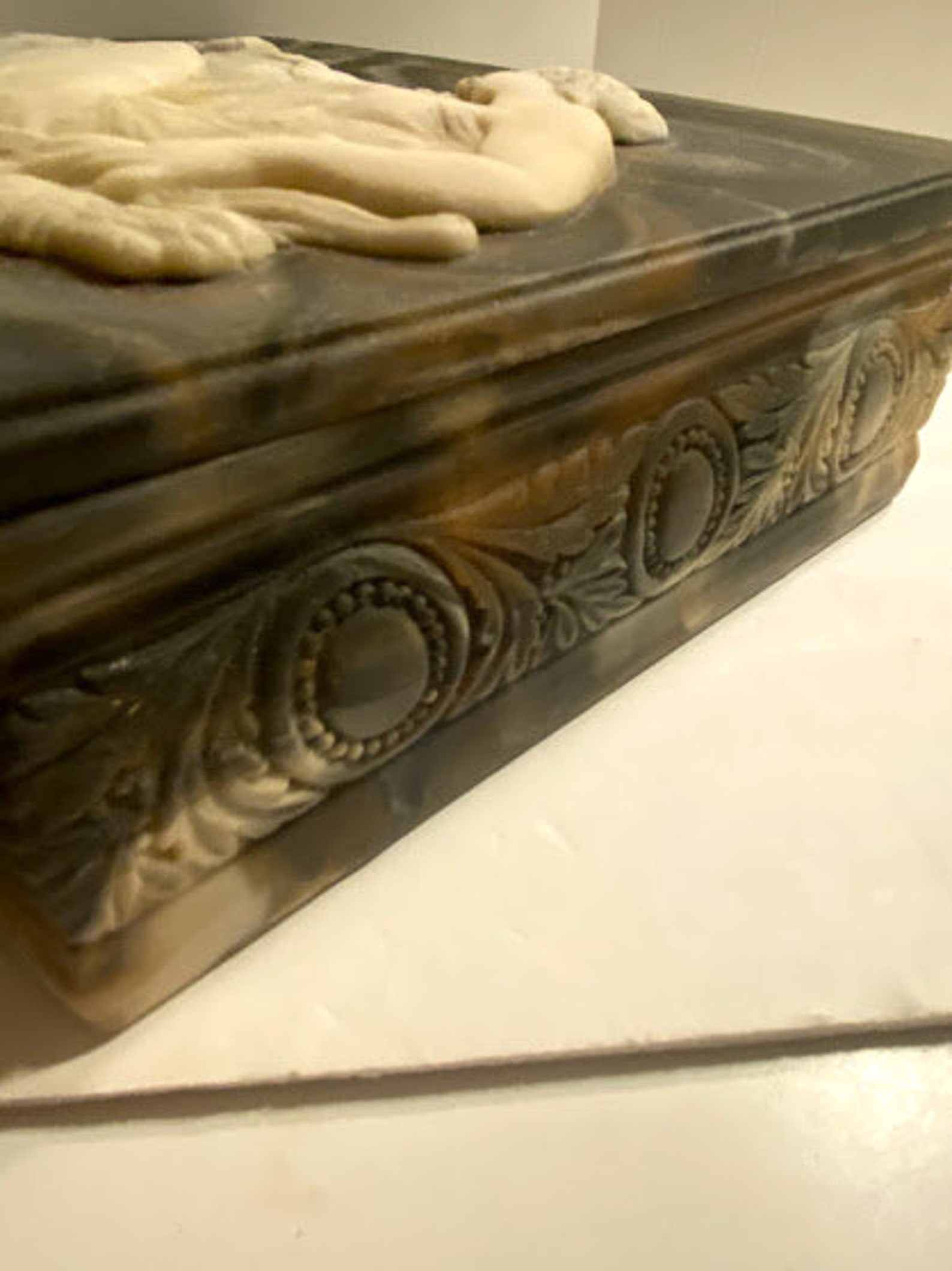 Vintage Genuine Incolay Stone Jewelry Box Large 12x9 | Etsy