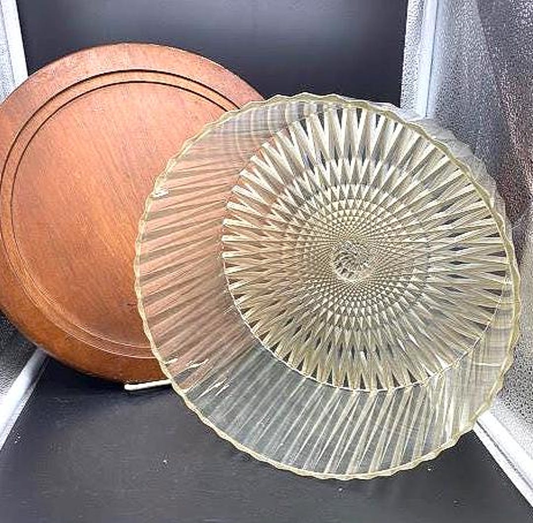 1970 Wood Base Plastic Starburst Cake Cover/carrier Cake Storage - Etsy