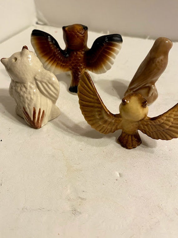 Owl Littles and Wade Whimsy Hawk Sculpture Figurines Art & Collectibles ...