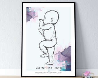 Baby Born Poster Personalized Baby Born Poster Zodiac Baby - Etsy