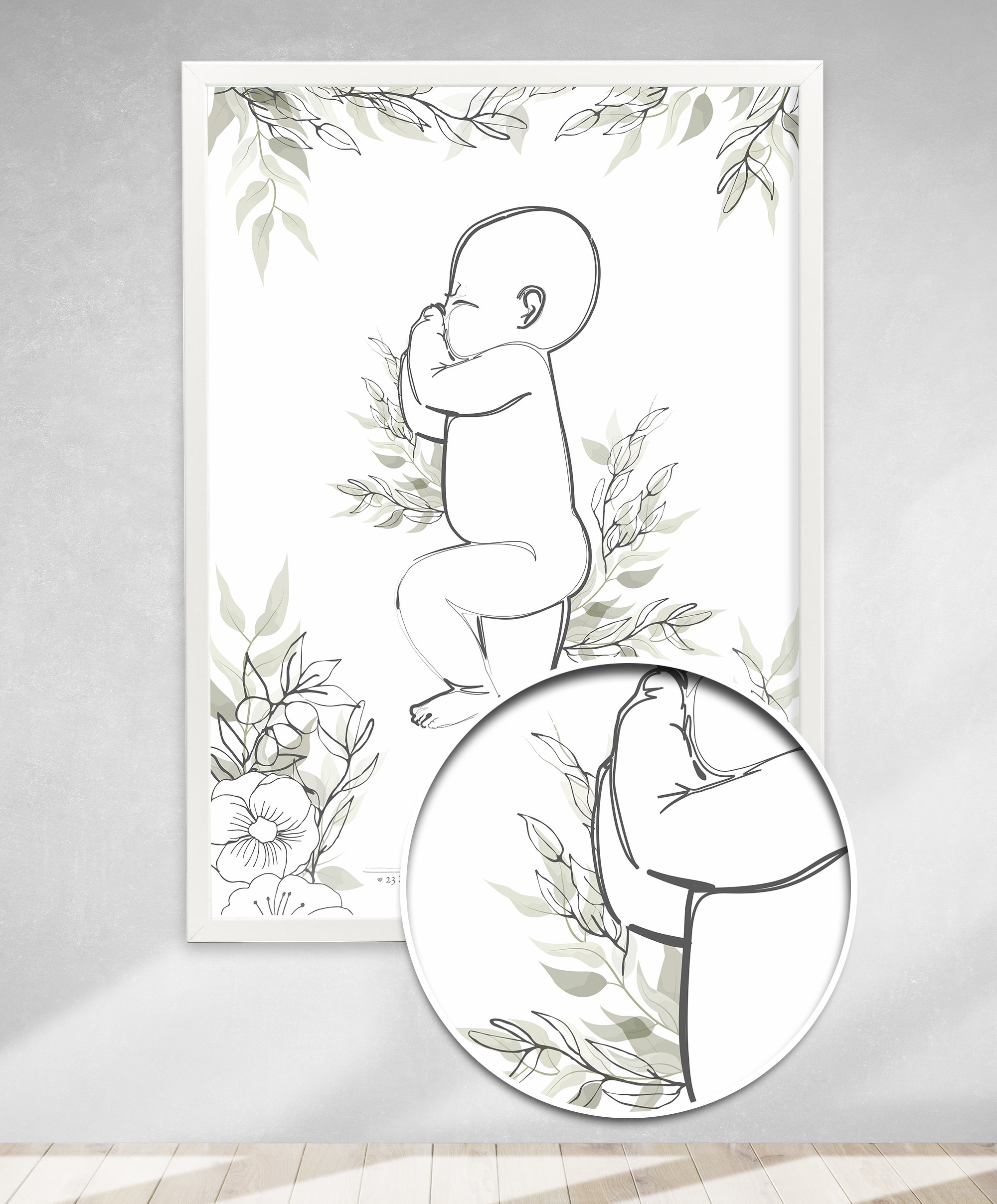 Birth Poster in Scale 1:1 | Personalized Baby Poster | Digital Files - Etsy