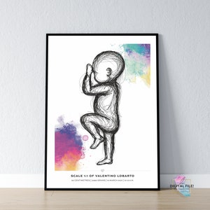 Birth Poster in Scale 1:1 | Personalized Baby Poster, Digital Files - Etsy