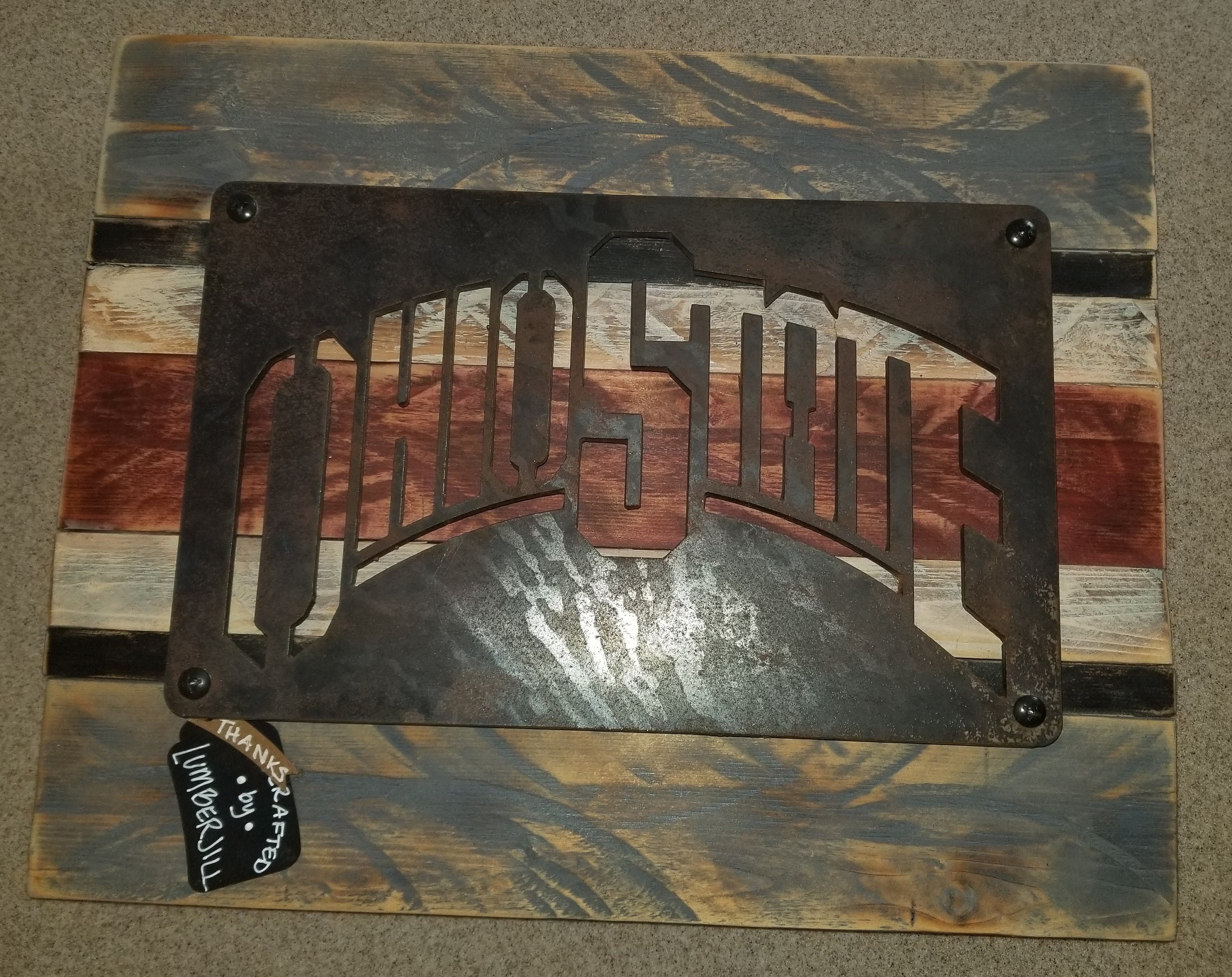 Rustic Ohio State Wall Plaque - Etsy