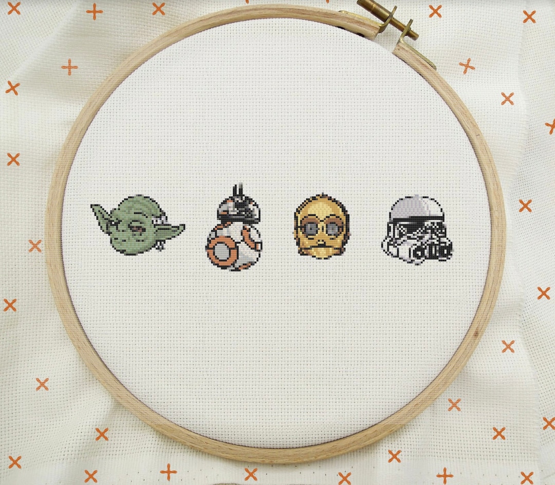 Star Wars Cross Stitch Star Wars Stitch Modern Cross Stitch - Etsy